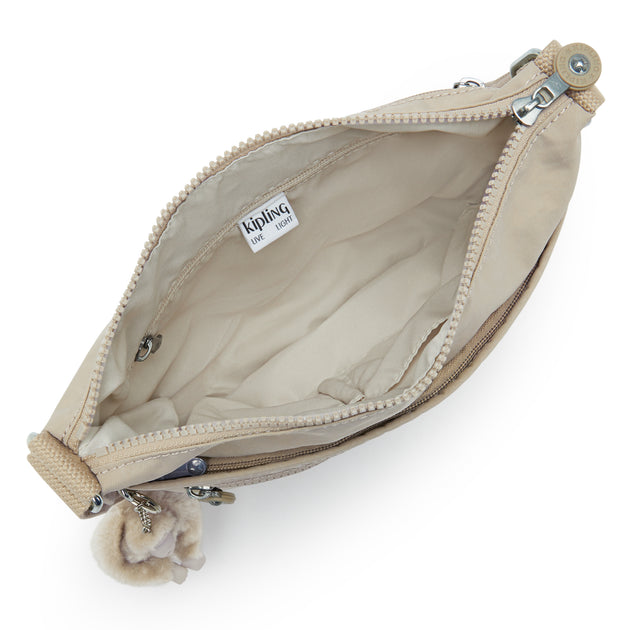 KIPLING Medium crossbody Female Signature Beige Embossed Arto 10878-96