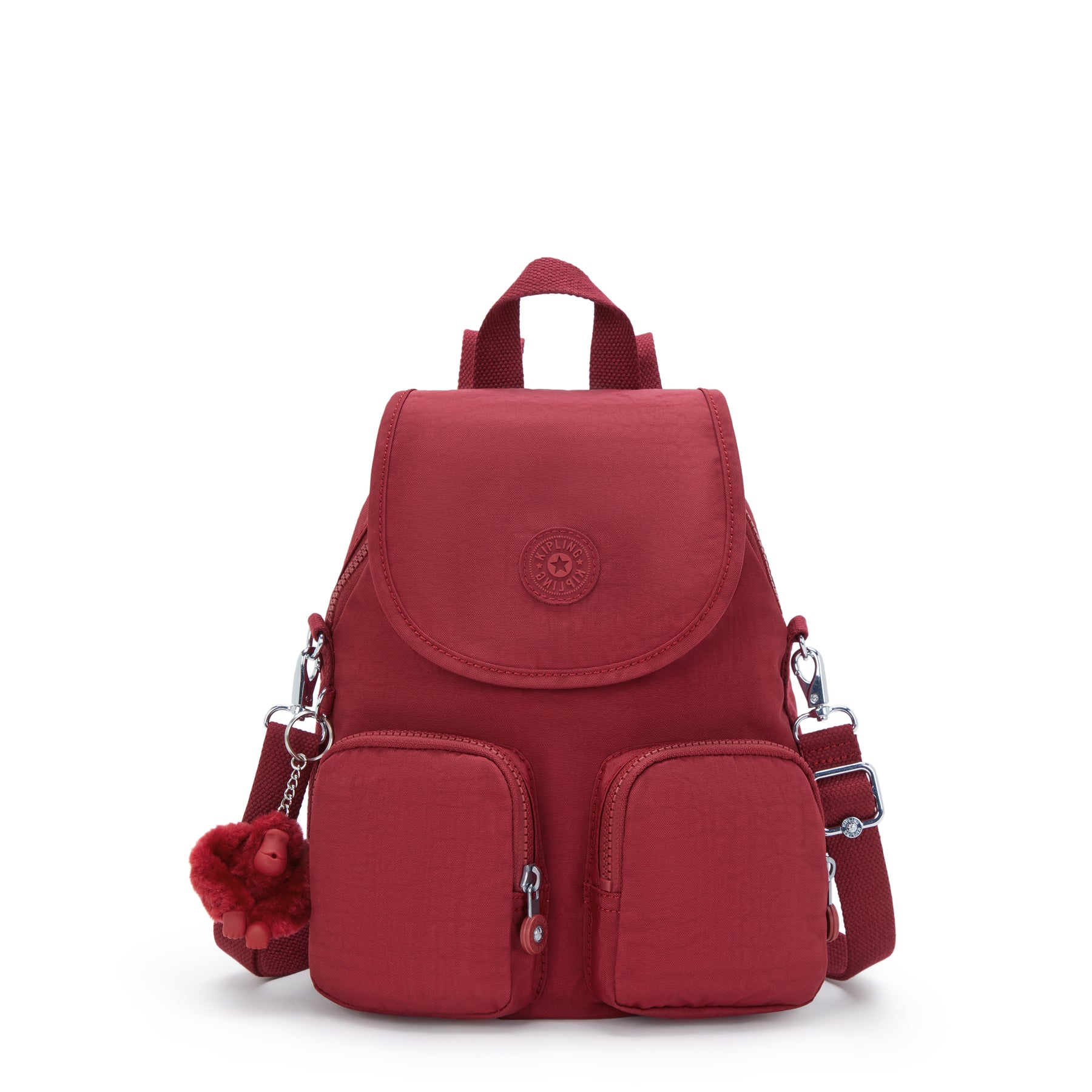 KIPLING Small backpack (convertible to shoulderbag) Female Funky Red F