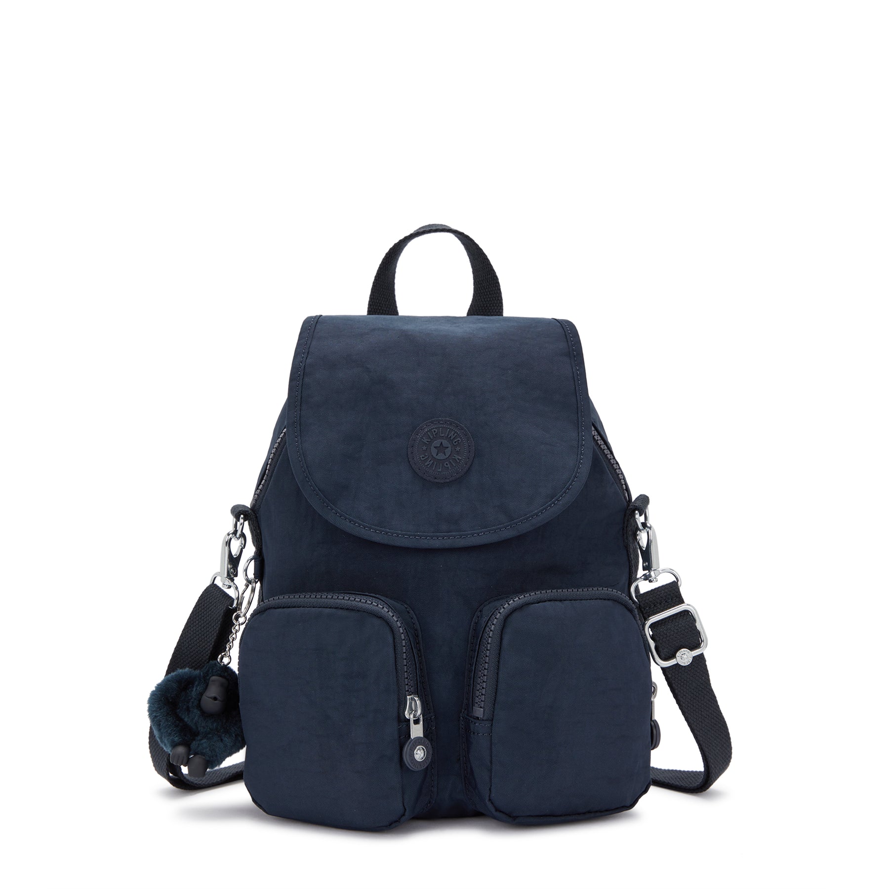 Kipling Small Backpack (Convertible To Shoulderbag) Female Blue Bleu 2