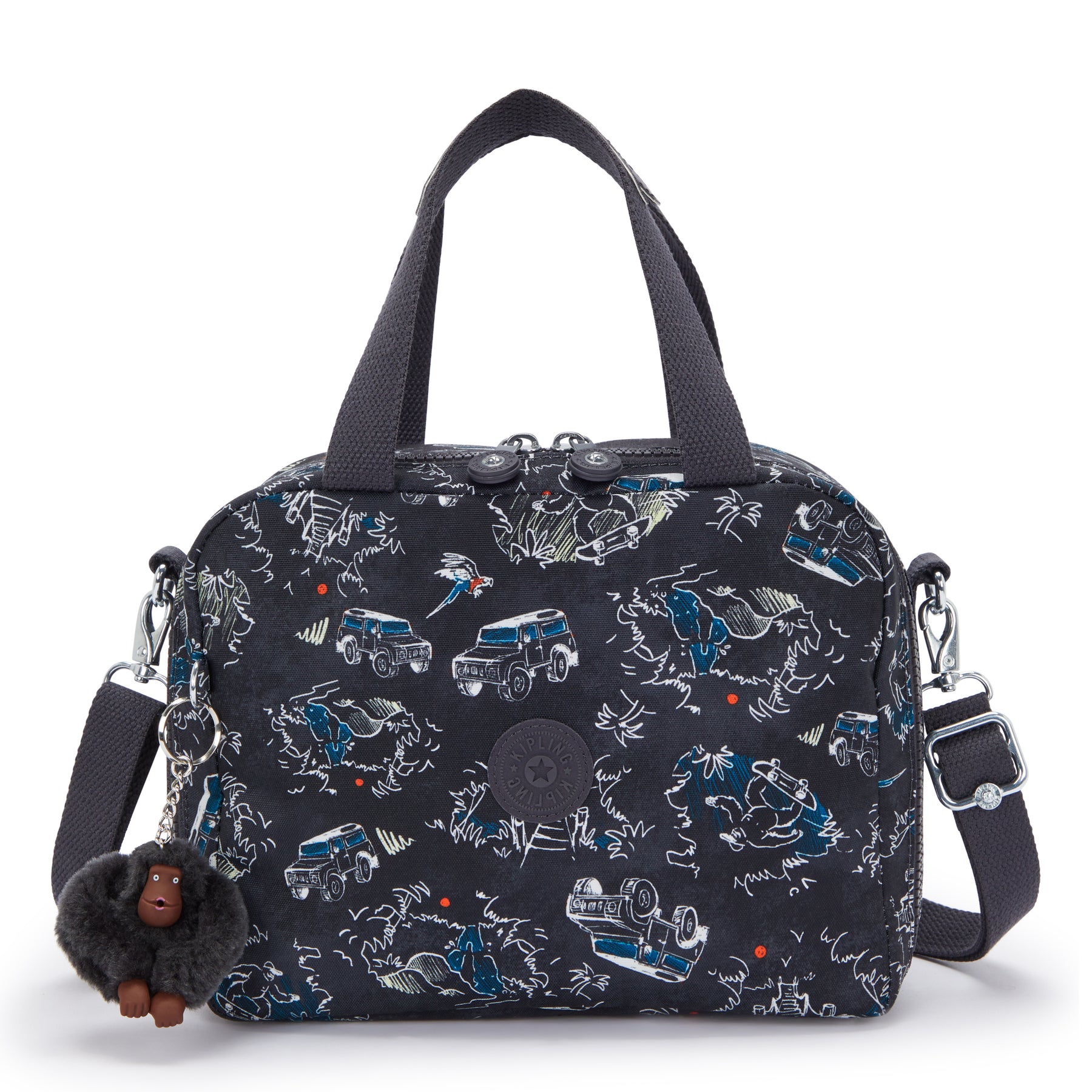 KIPLING Large lunchbox (with trolley sleeve) Unisex Jungle Fun Race Mi
