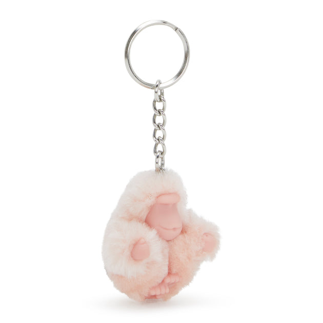 KIPLING Extra Small monkey keyhangers Female Pink Shine Monkeyclip Xs