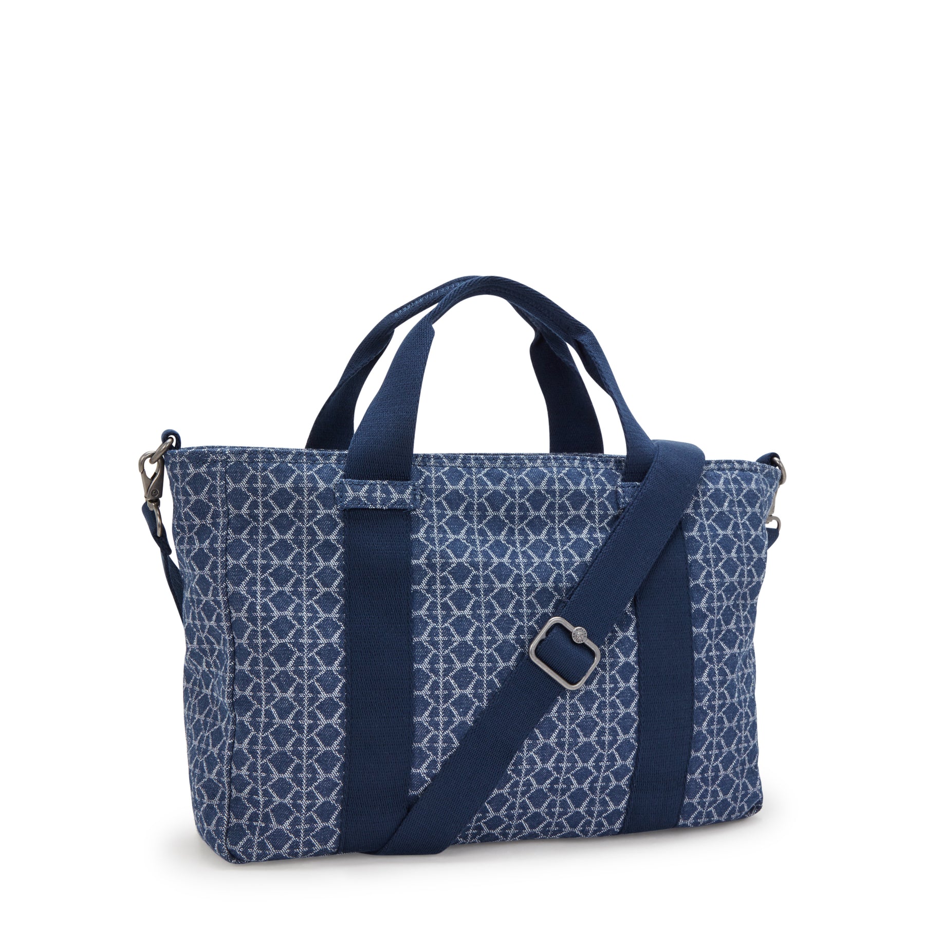 KIPLING Small Tote with Zipped Closure Female Signature Denim Ritta S