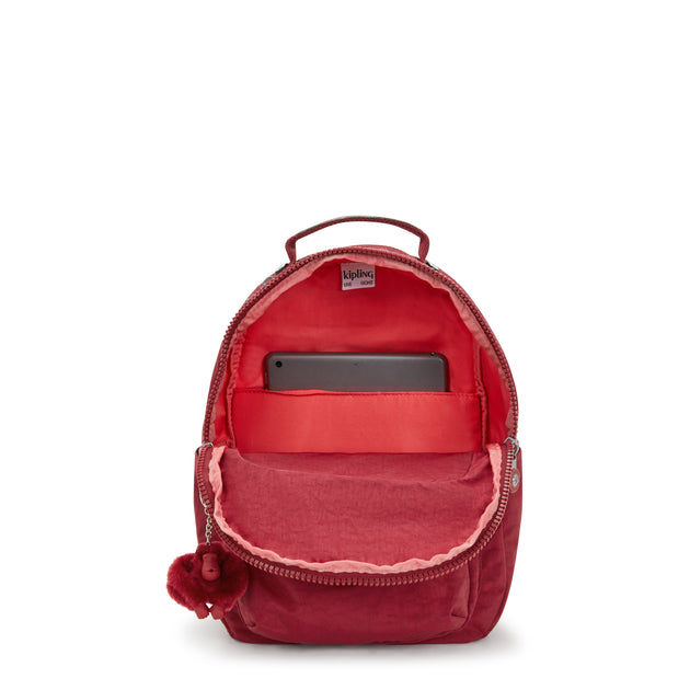 KIPLING Small Backpack (With Laptop Protection) Unisex Funky Red Seoul