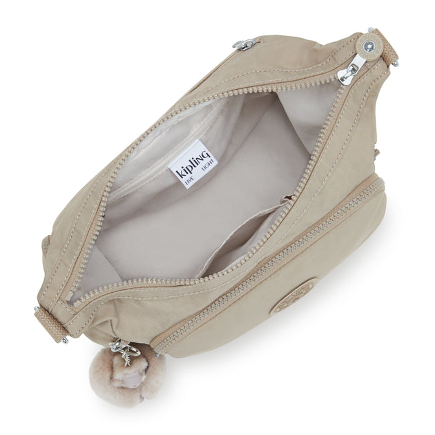 KIPLING Medium crossbody Female Signature Beige Embossed Gabb S I4611-