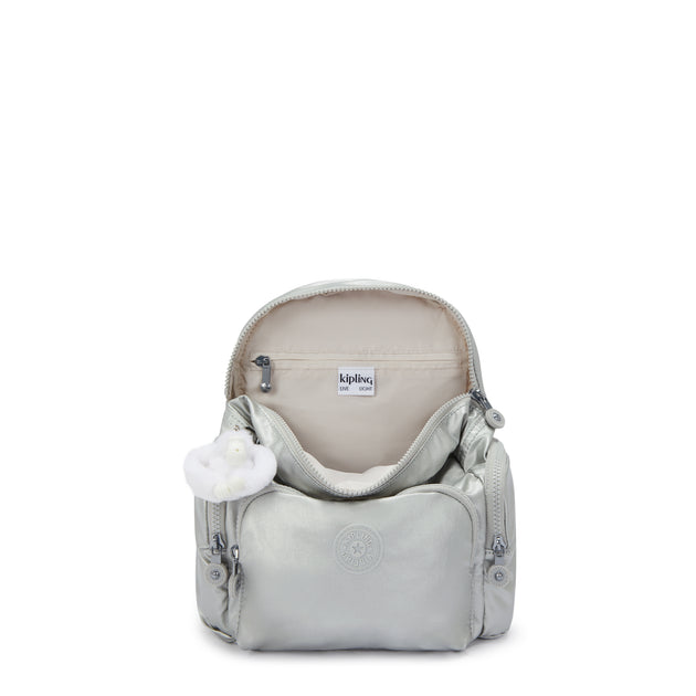 KIPLING Small backpack Female New Bright Metallic City Zip Mini I4697-