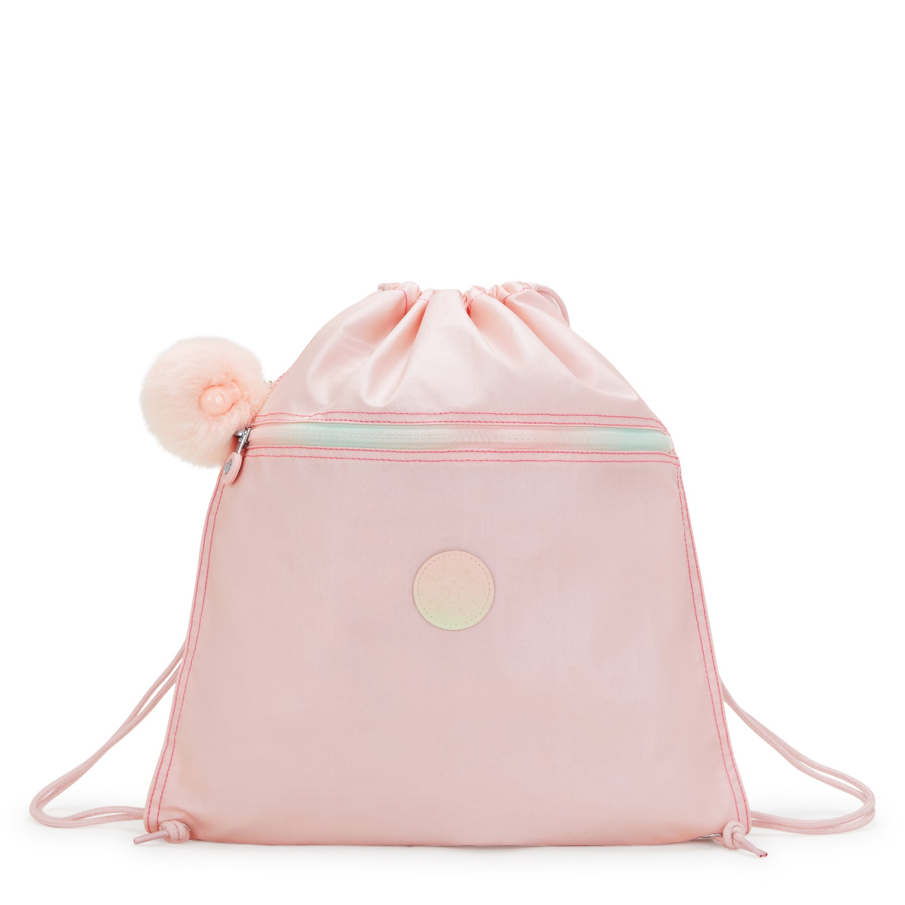 KIPLING Medium backpack (with drawstring) Female Blush Metallic Supert