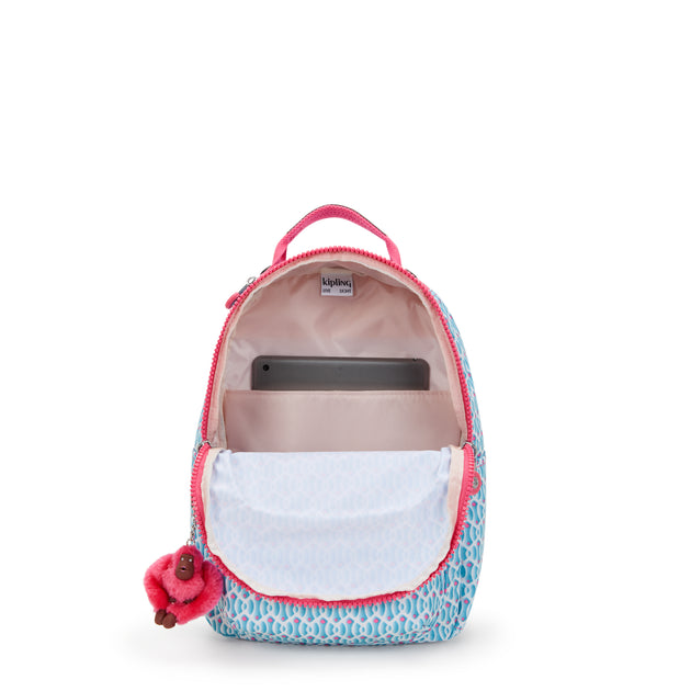KIPLING Small Backpack (With Laptop Protection) Female Dreamy Geo C Se