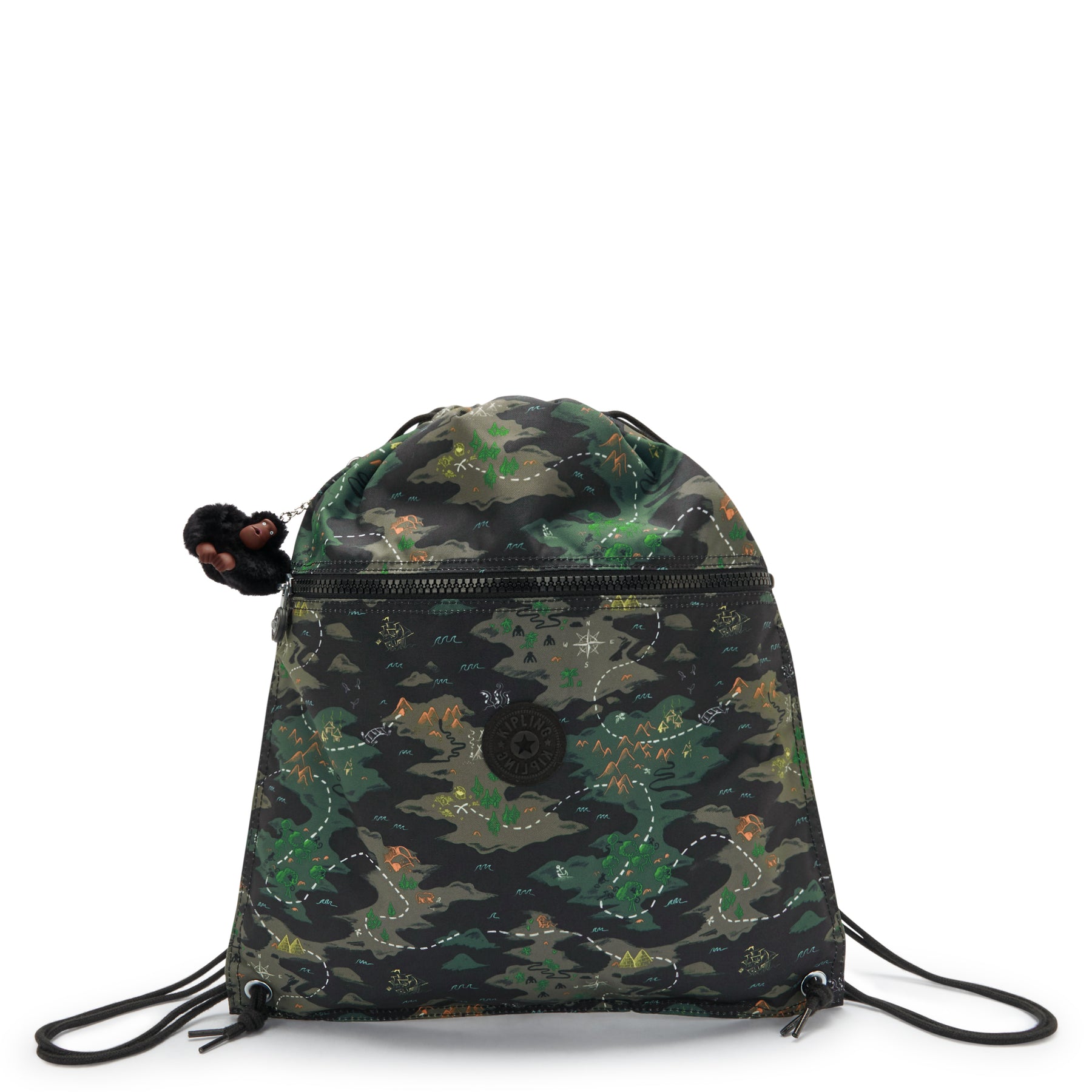 KIPLING Medium backpack (with drawstring) Unisex Camo Treasure Superta