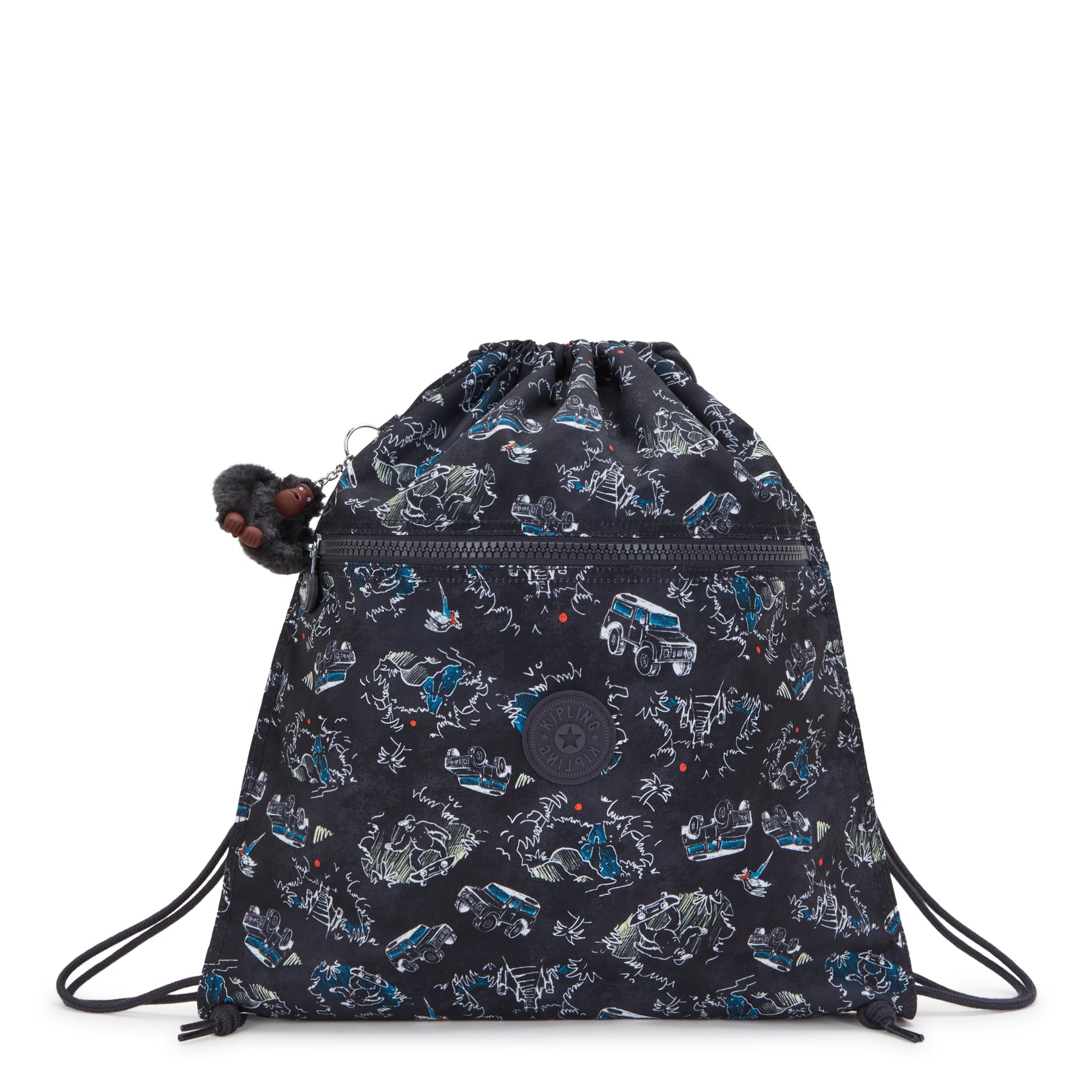 KIPLING Medium backpack (with drawstring) Unisex Jungle Fun Race Super