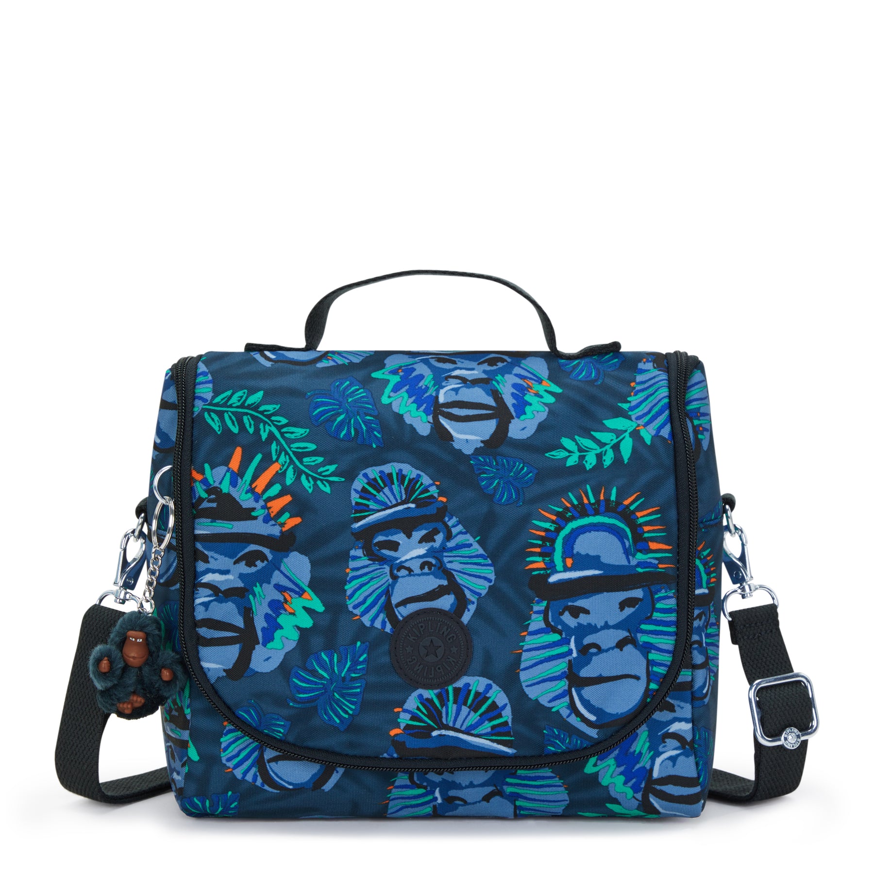 KIPLING Large lunchbox (with trolley sleeve) Unisex Blue Monkey Fun Ne