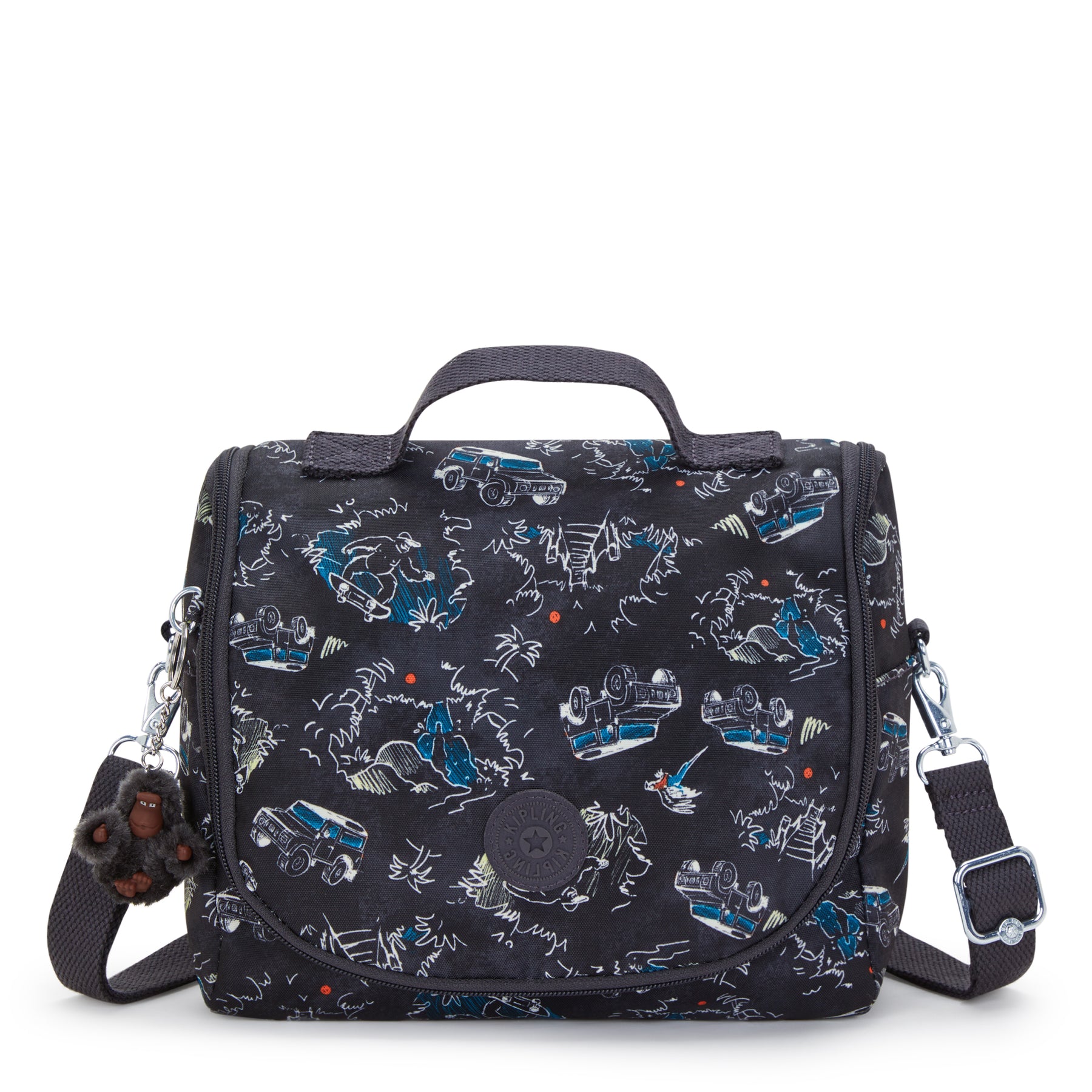KIPLING Large lunchbox (with trolley sleeve) Unisex Jungle Fun Race Ne