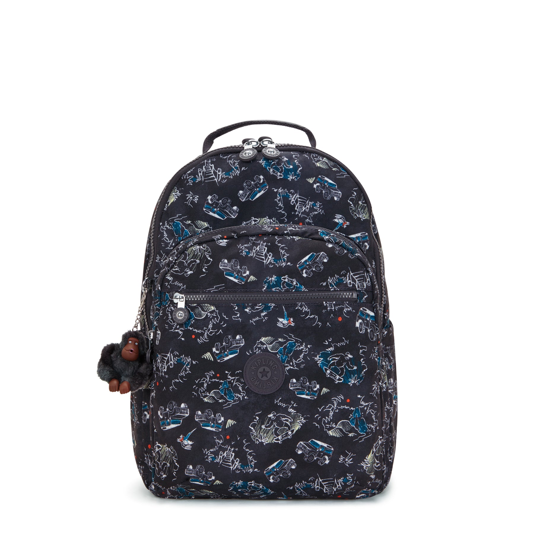 KIPLING Large backpack (with laptop compartment) Unisex Jungle Fun Rac