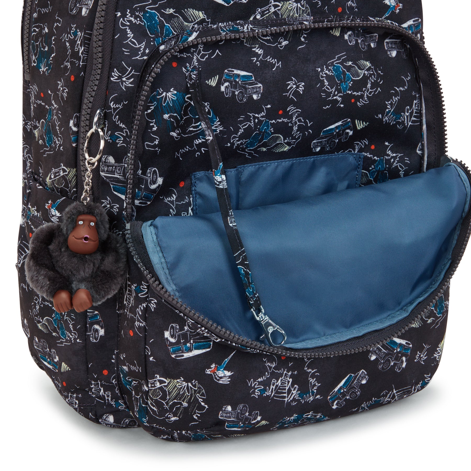 KIPLING Large backpack (with laptop compartment) Unisex Jungle Fun Rac