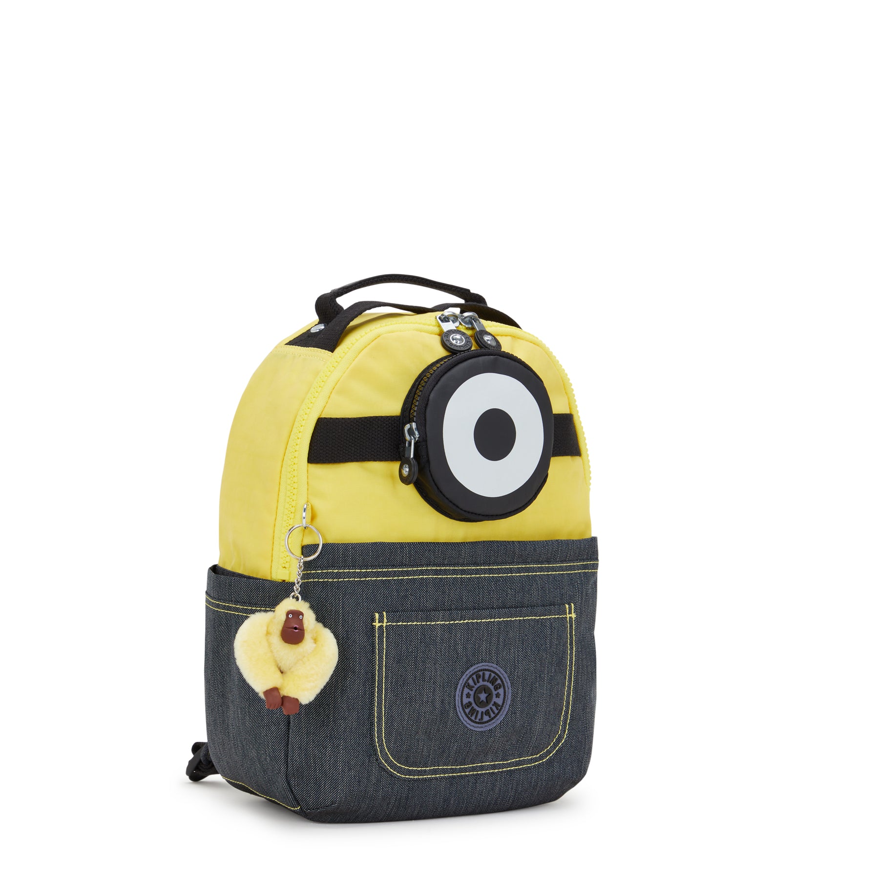 Kipling Small Backpack (With Laptop Protection) Unisex Minion Jeans Bl