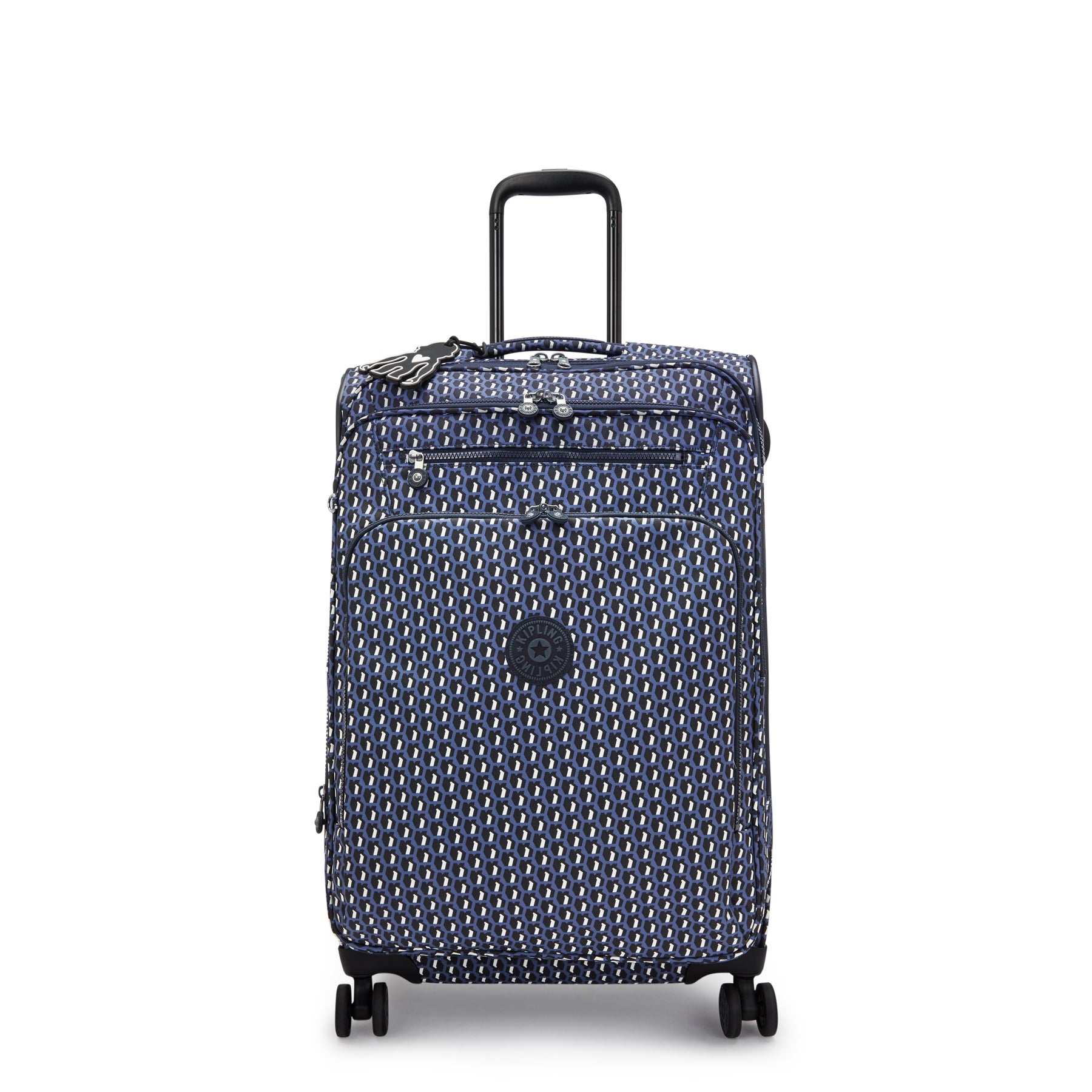 KIPLING Medium expandable spinner Female 3D K Blue New Youri Spin M I7