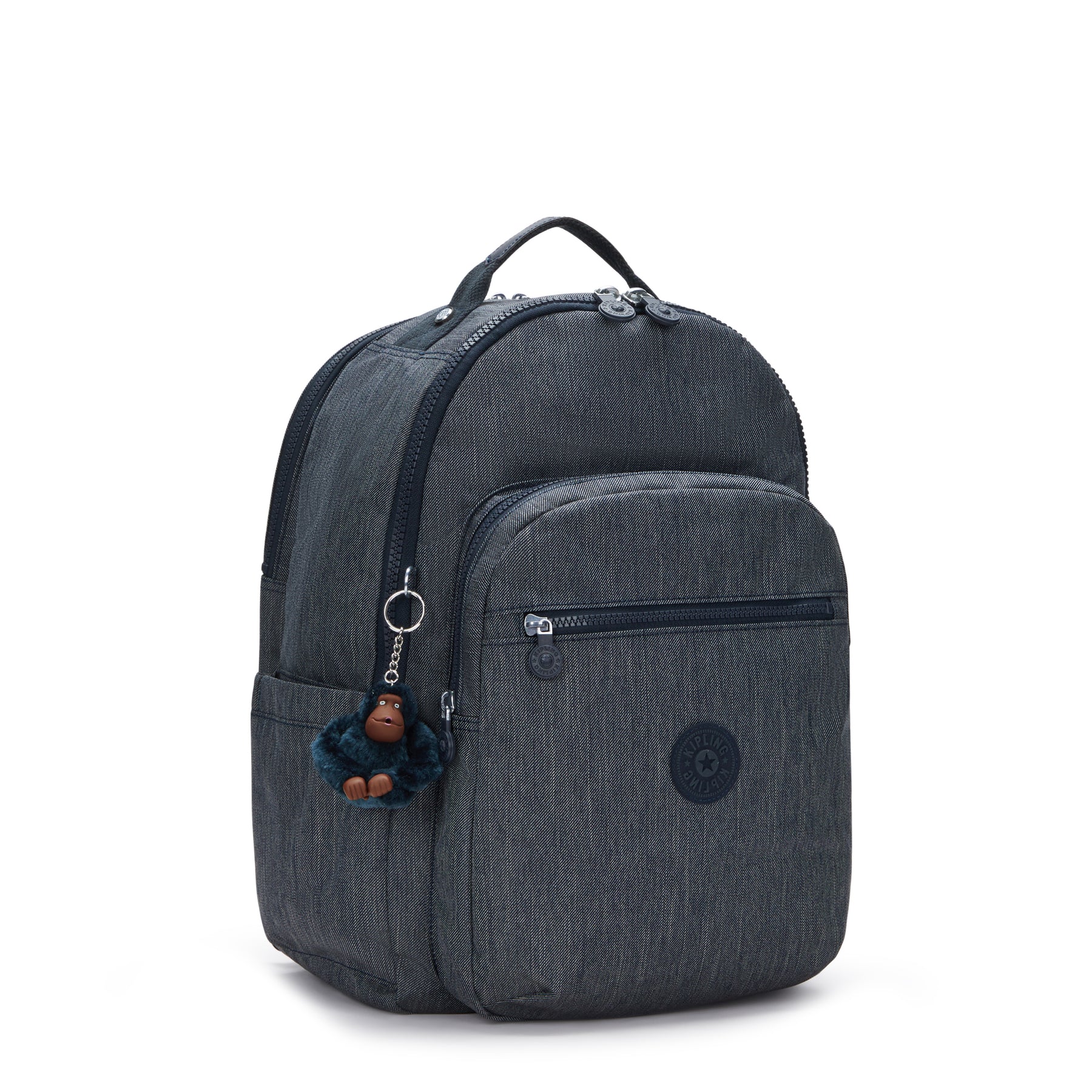 KIPLING Large Backpack with Separate Laptop Compartment Unisex Marine