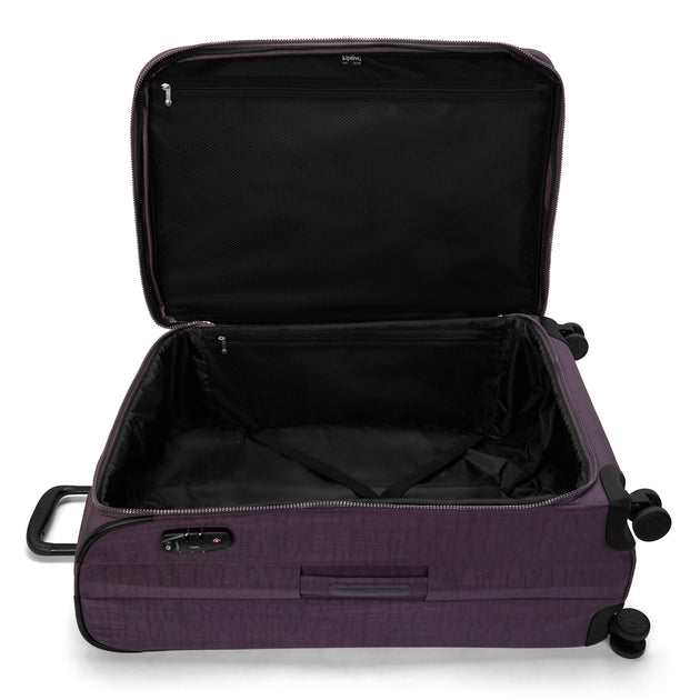 KIPLING Large expandable spinner Female Ultimate Plum New Youri Spin L
