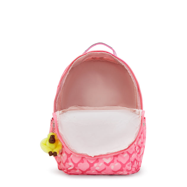 KIPLING Large backpack (with laptop compartment) Female Adorable Heart