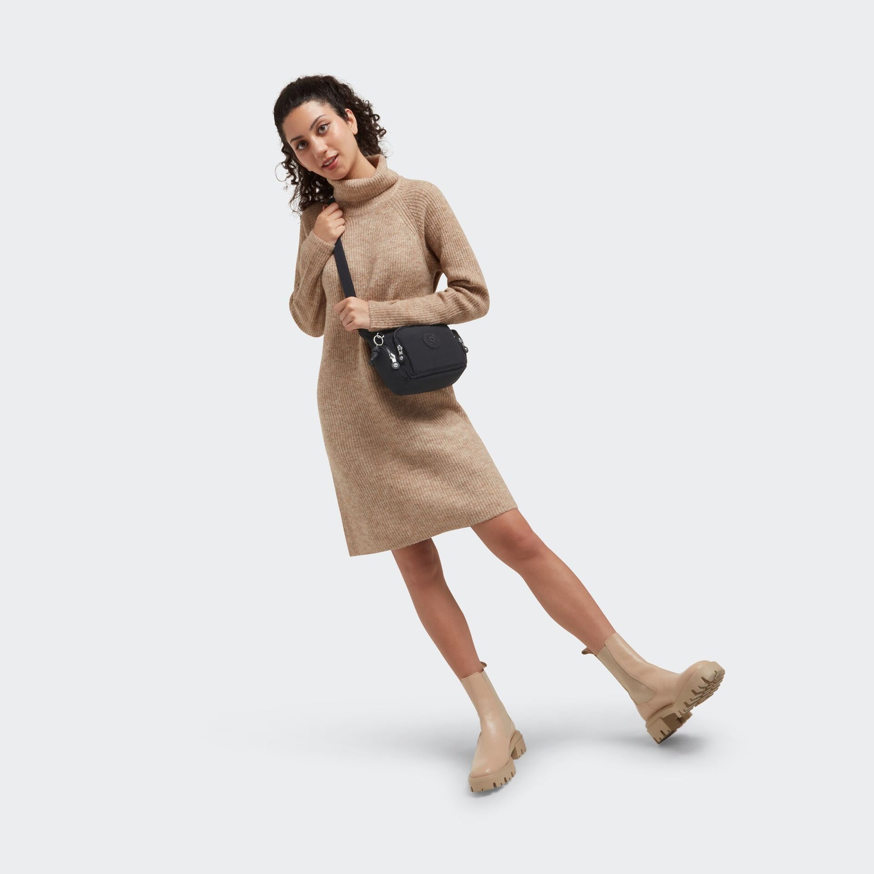 KIPLING Small crossbody Female Black Noir Gabbie Mini - I3057-P39