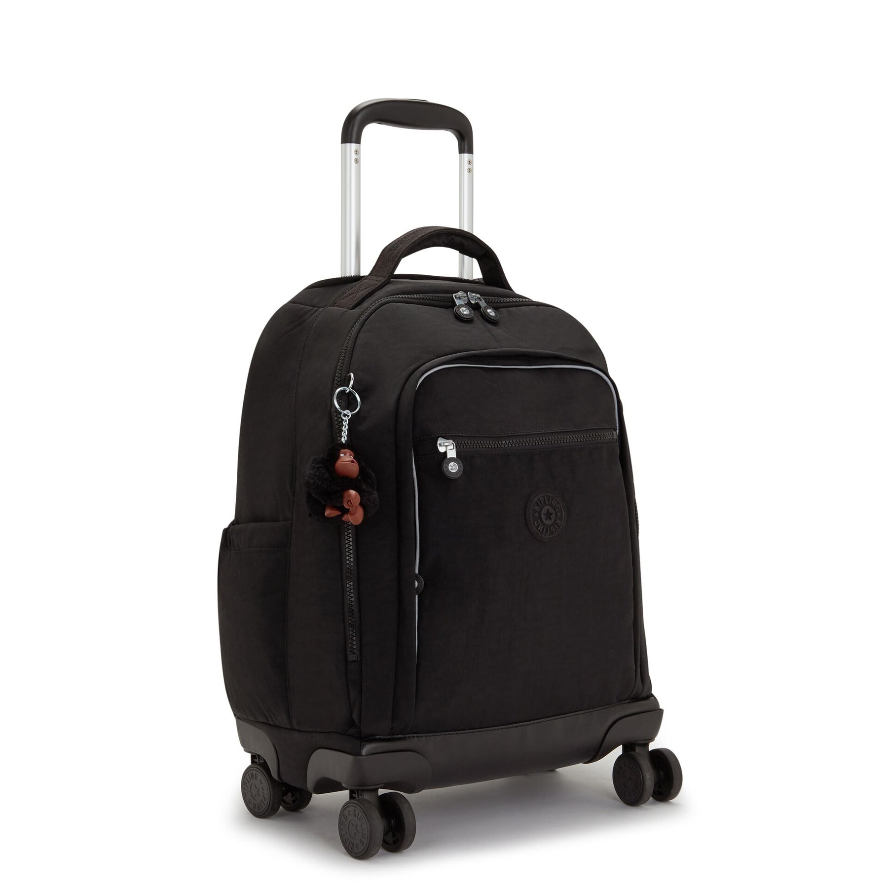Kipling Wheeled Backpack - True Black with Laptop Protection