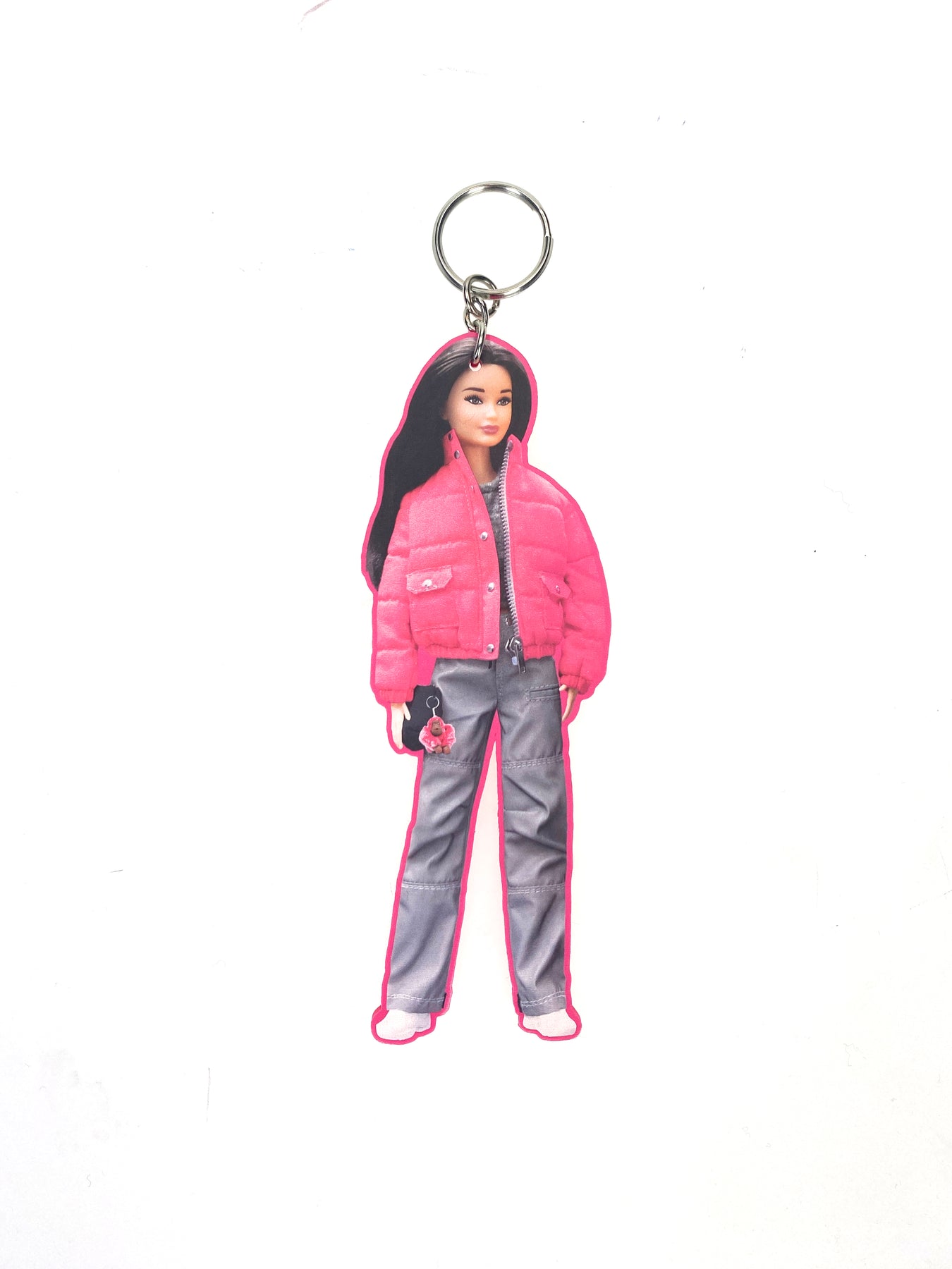 Kipling Keyhanger Female Lively Pink Barbie Keyhanger