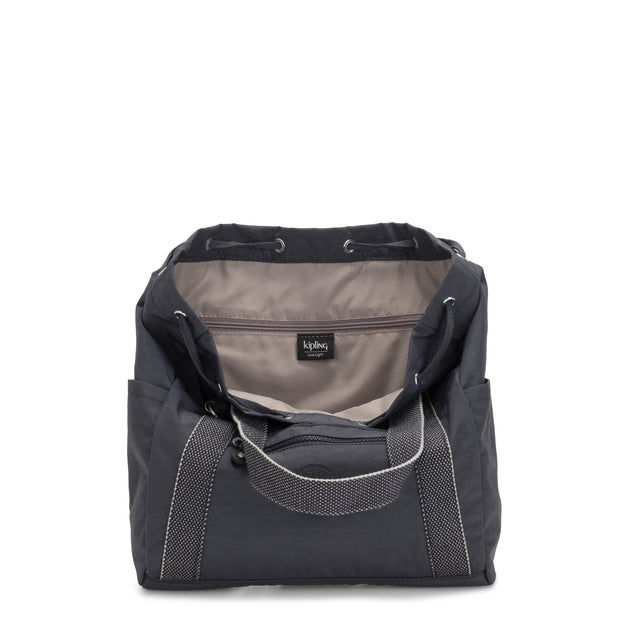 KIPLING ART BACKPACK S NIGHT GREY - Small Drawstring Backpack