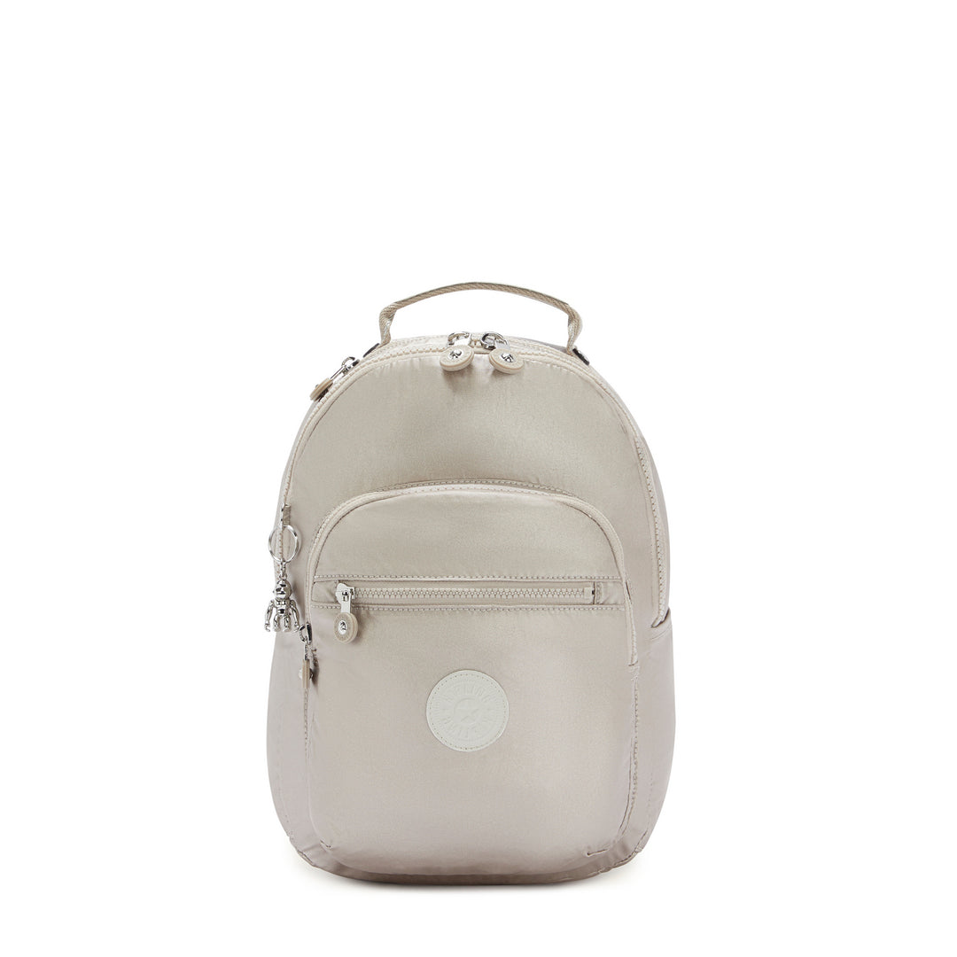 KIPLING Small Backpack (With Laptop Protection) Female Metallic Glow S