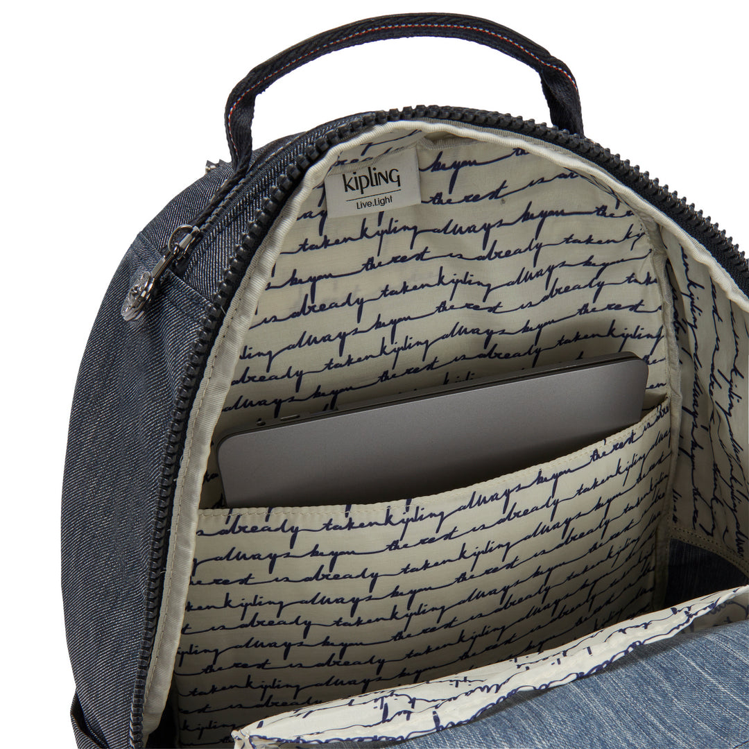 KIPLING Large Backpack Unisex Active Denim Seoul - I6363-25E
