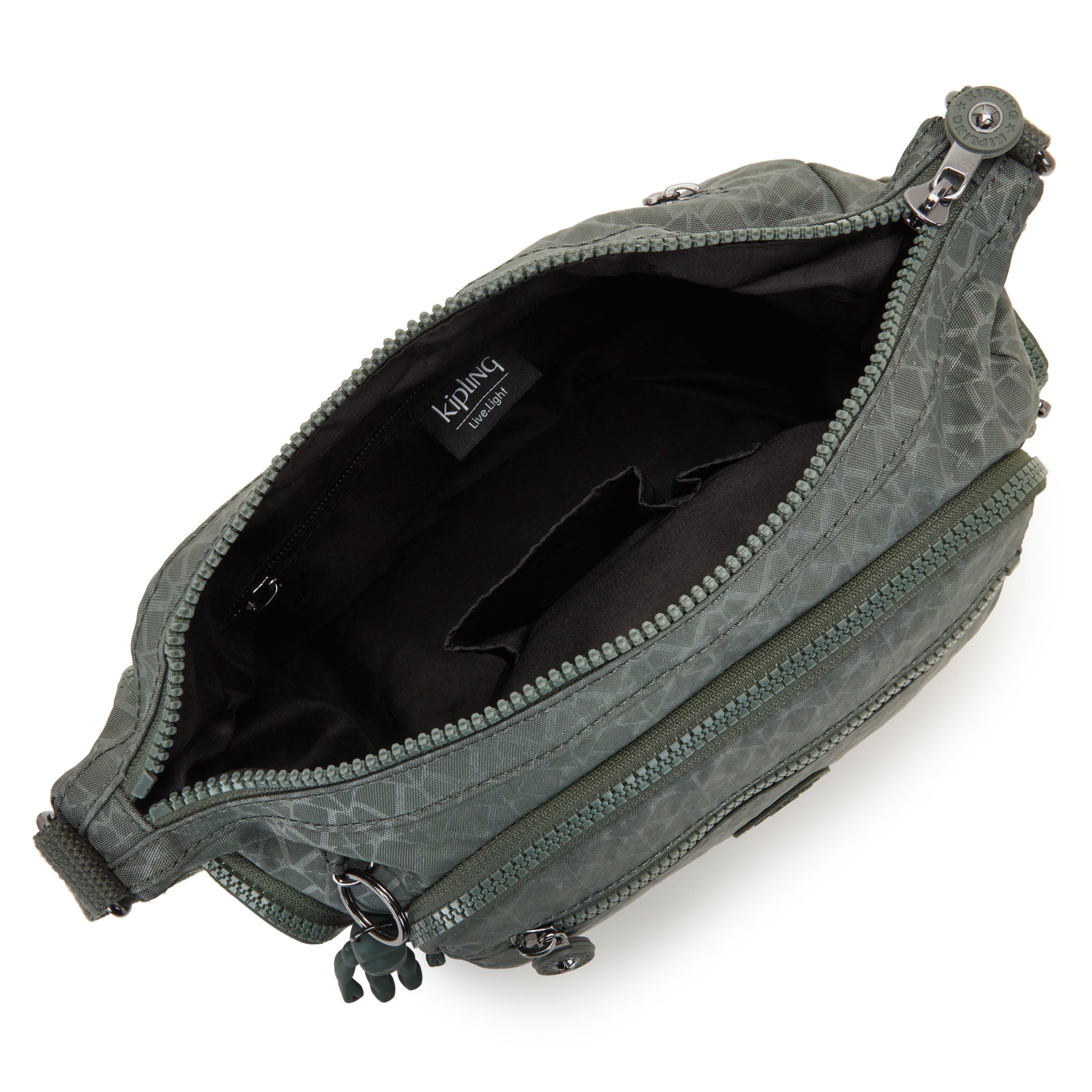 Kipling Small Crossbody Female Sign Green Embosse Gabbie S - I2532-F6C