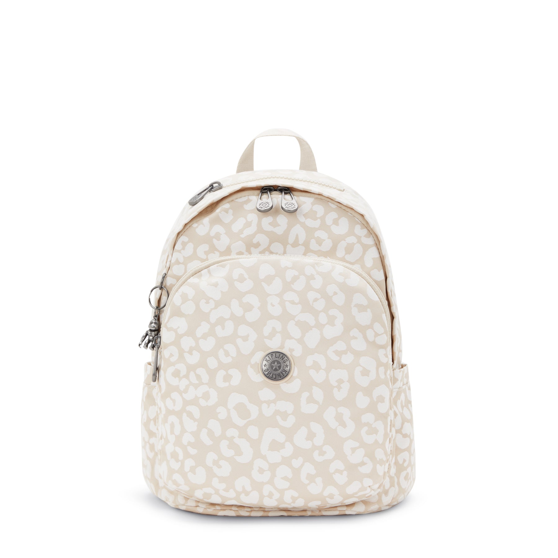 KIPLING Medium Backpack Female White Cheetah J Delia - I3149-T8J