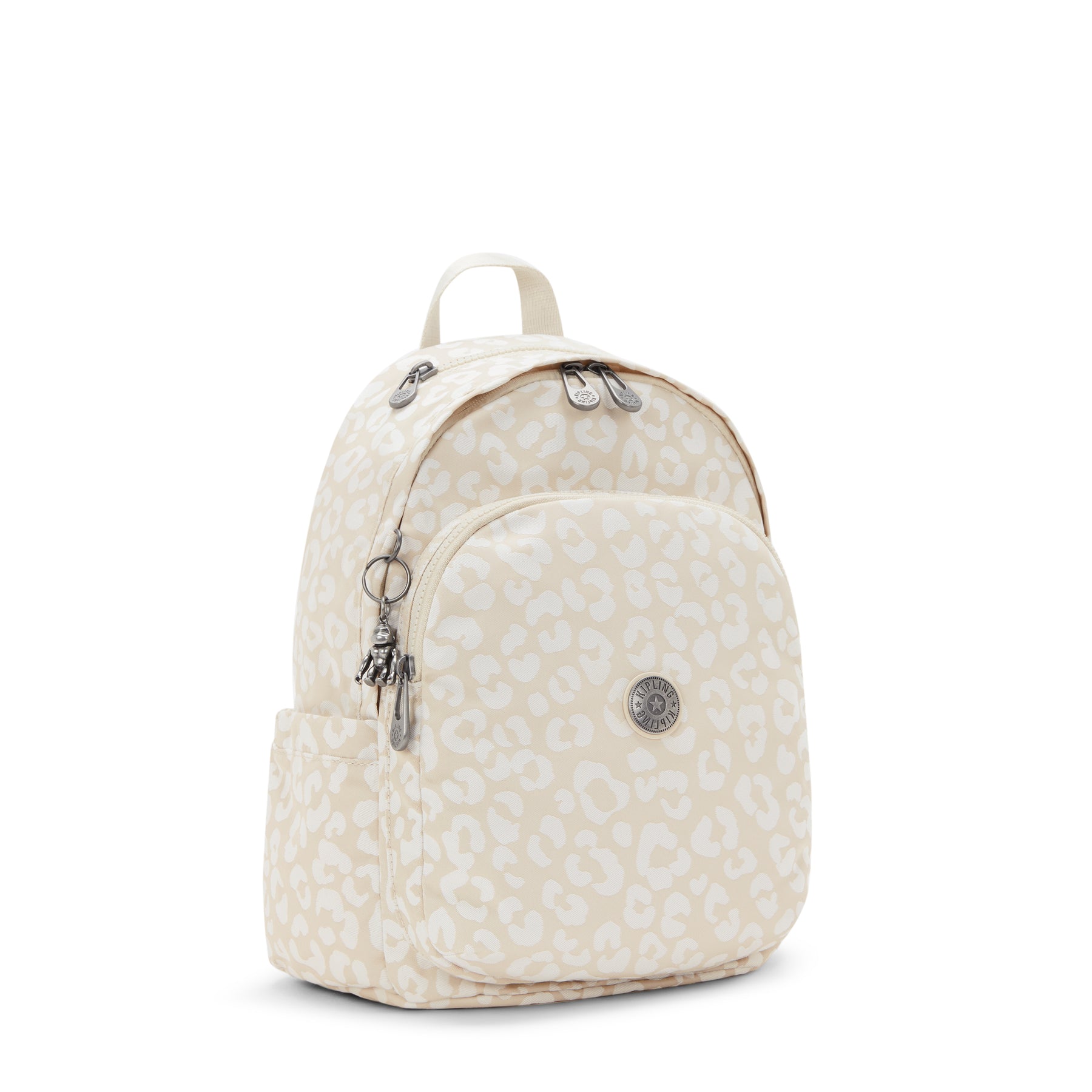 KIPLING Medium Backpack Female White Cheetah J Delia - I3149-T8J