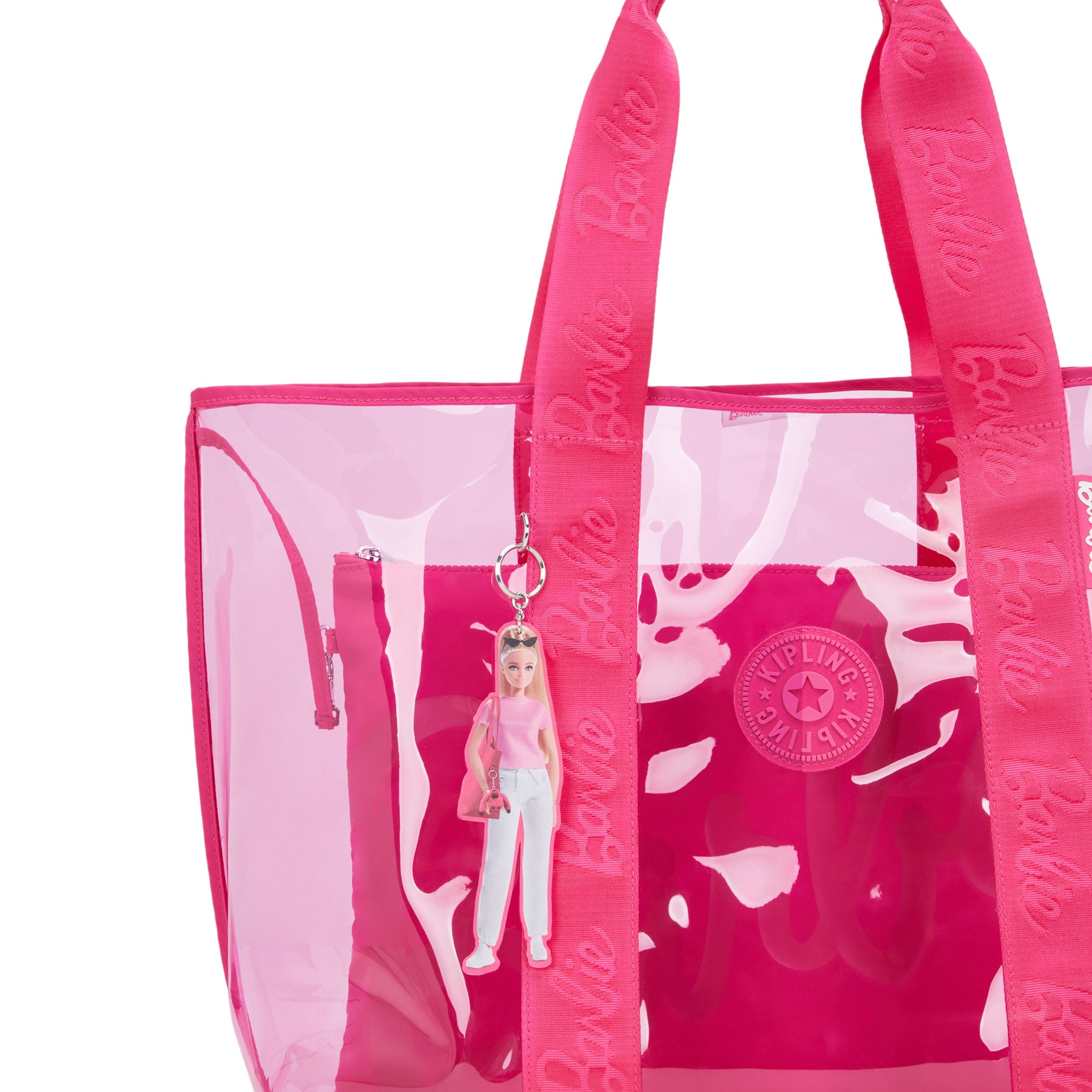 KIPLING Large Transparent Barbie™ Tote Bag With Internal Zip Pouch Fem