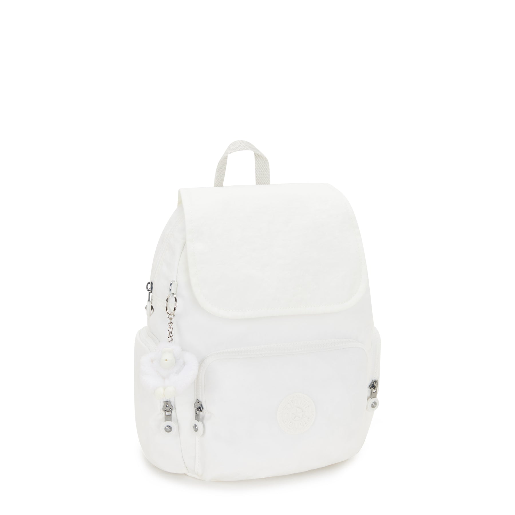 KIPLING Small Backpack with Adjustable Straps Female Pure Alabaster Ci