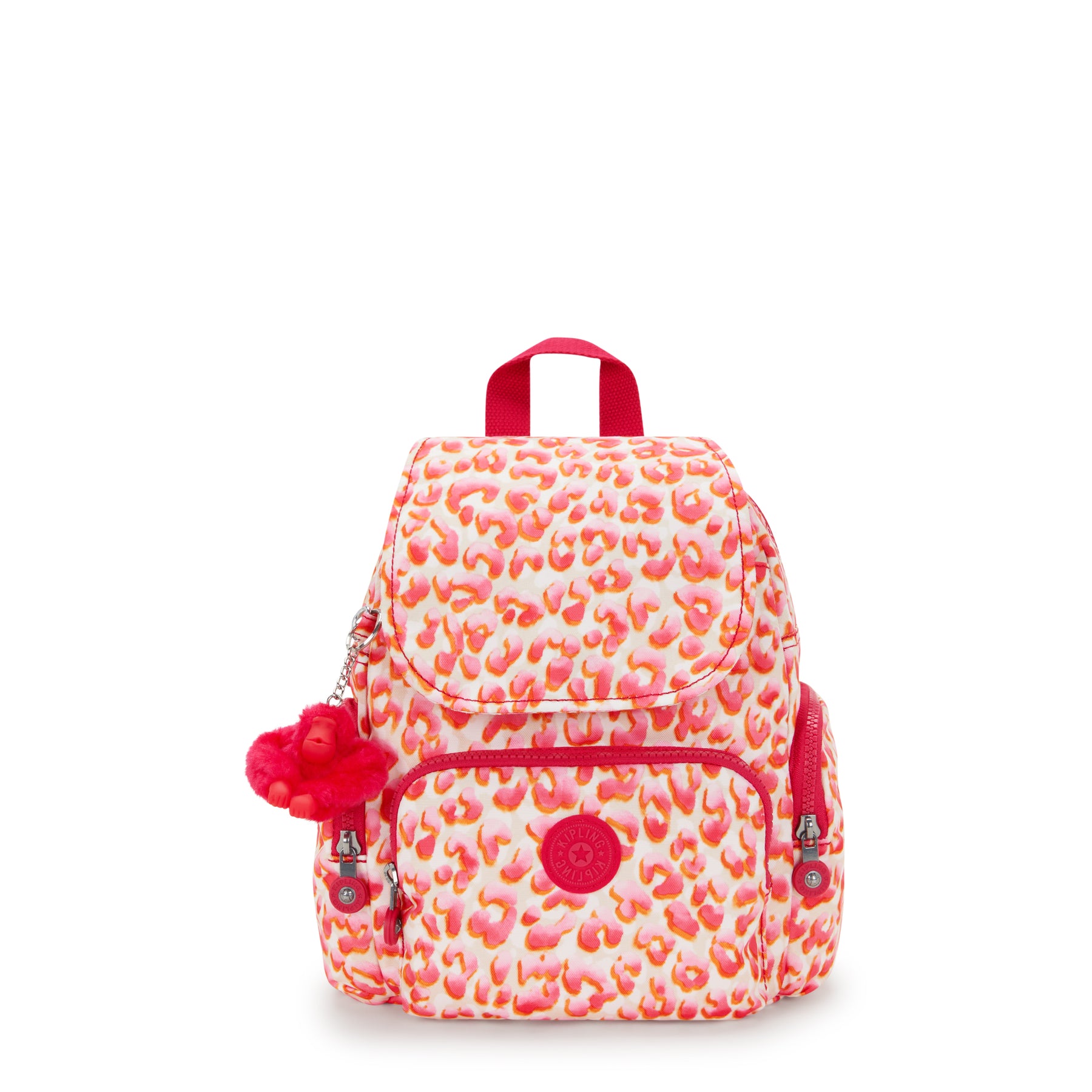 KIPLING Mini Backpack with Adjustable Straps Female Latin Cheetah City
