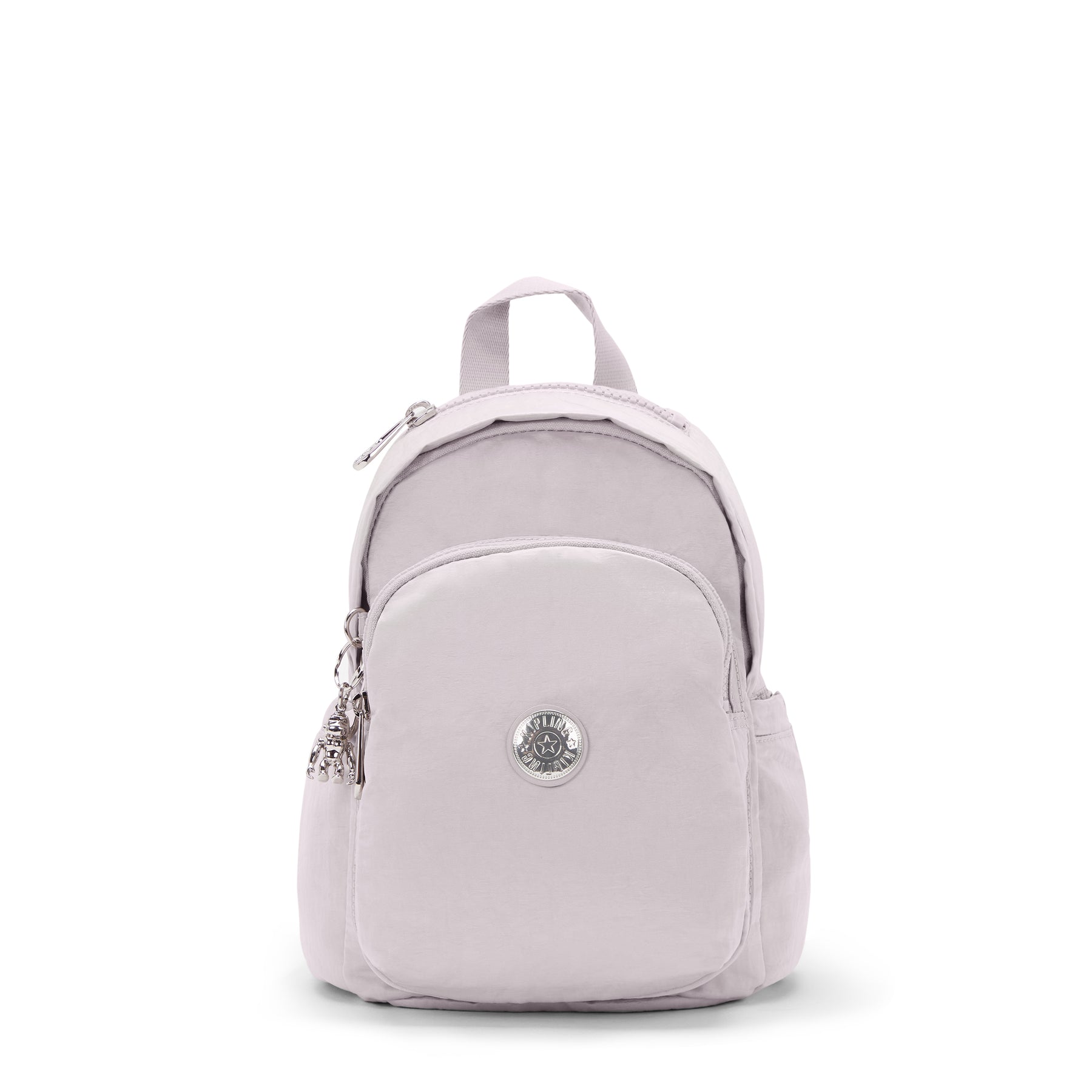 KIPLING Small Backpack Female Gleam Silver Delia Mini - I4563-K6G