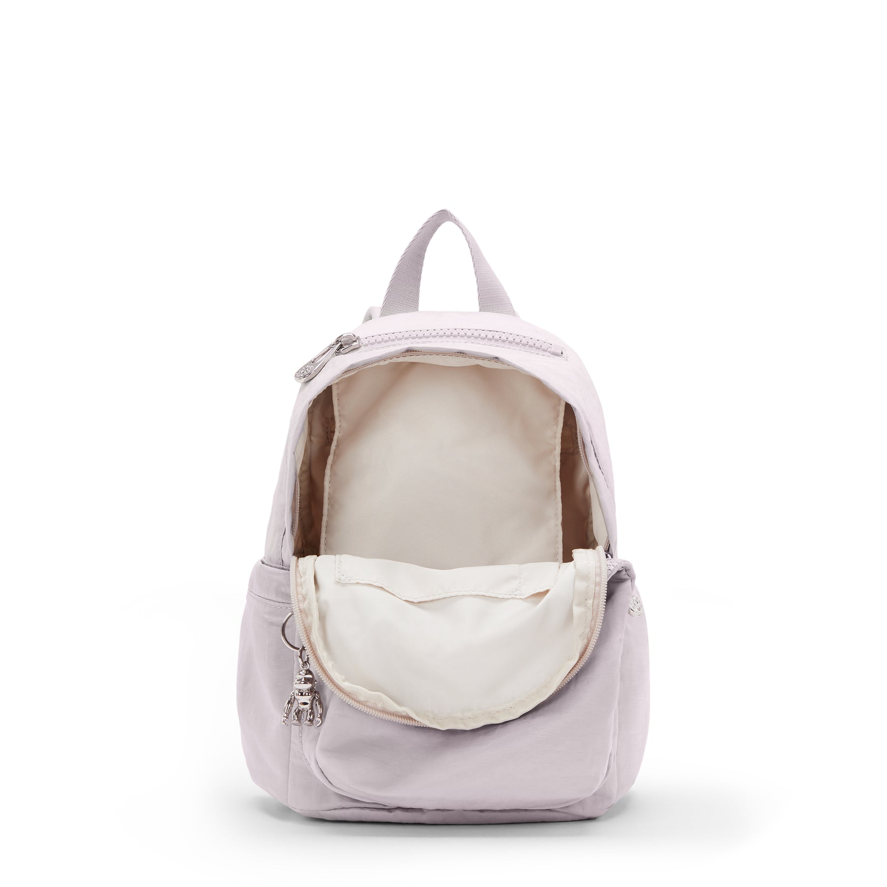 KIPLING Small Backpack Female Gleam Silver Delia Mini - I4563-K6G