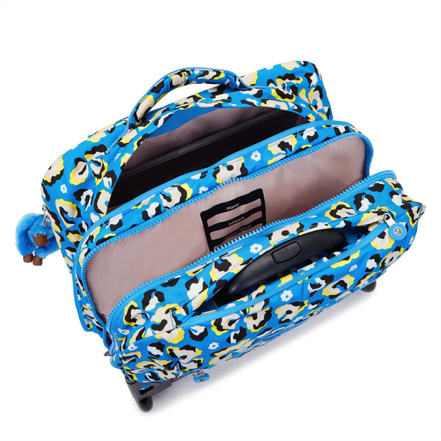 Kipling Large Wheeled Backpack Female Leopard Floral Giorno - I5368-P2