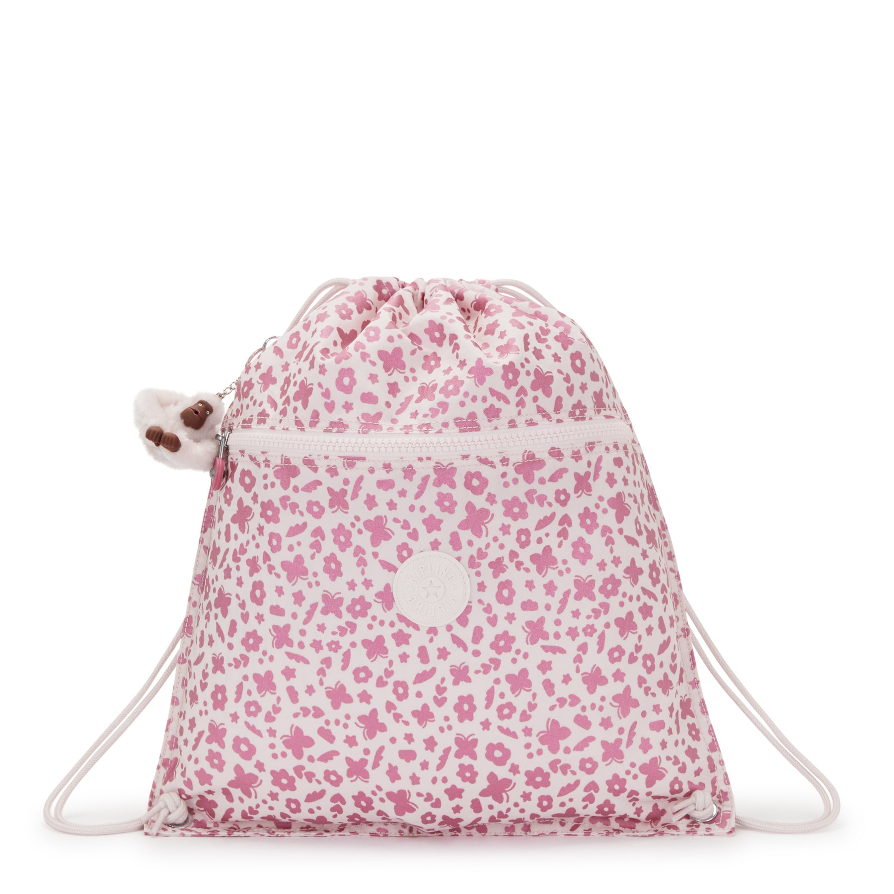 Kipling Medium Backpack (With Drawstring) Female Magic Floral Supertab