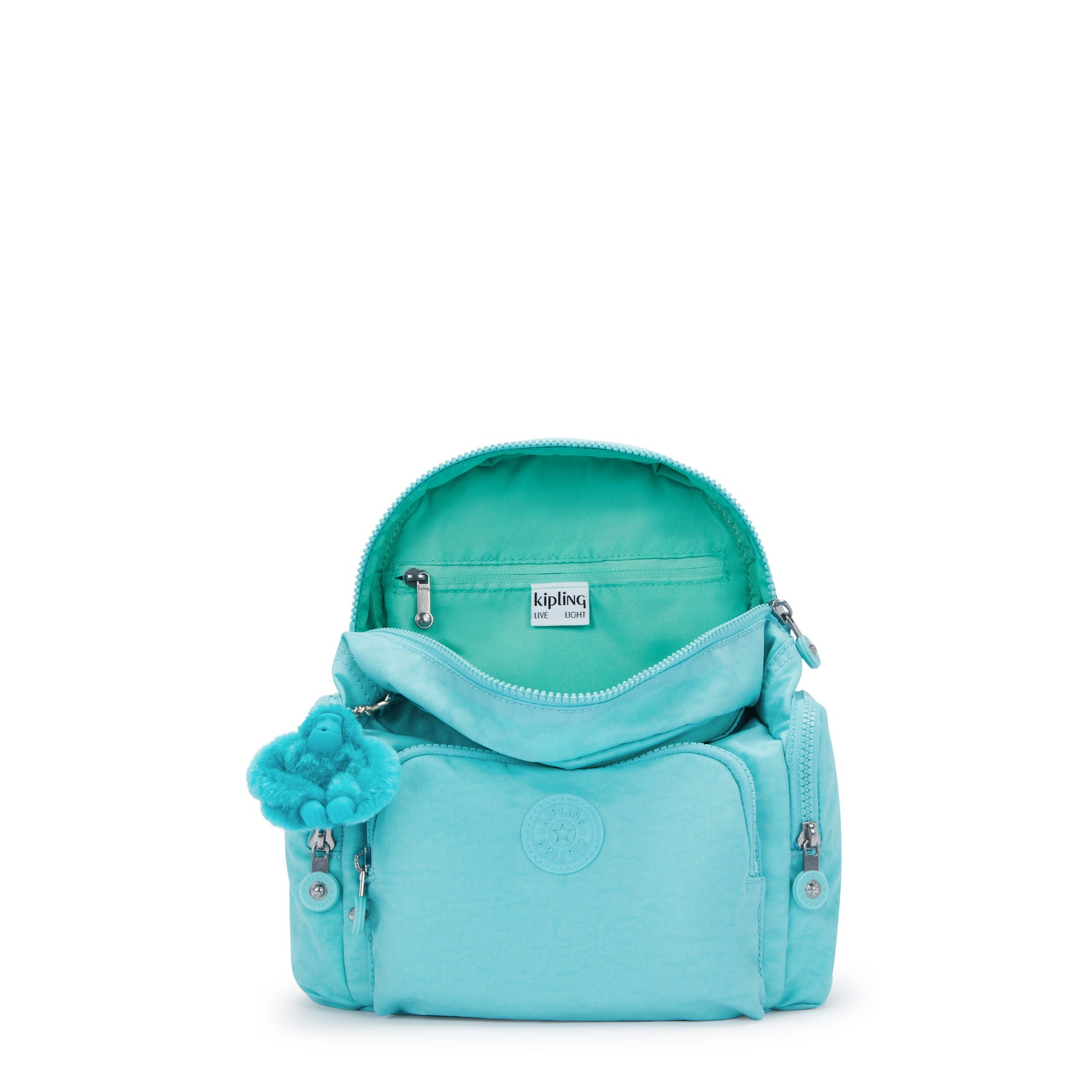 KIPLING Mini Backpack with Adjustable Straps Female Deepest Aqua City
