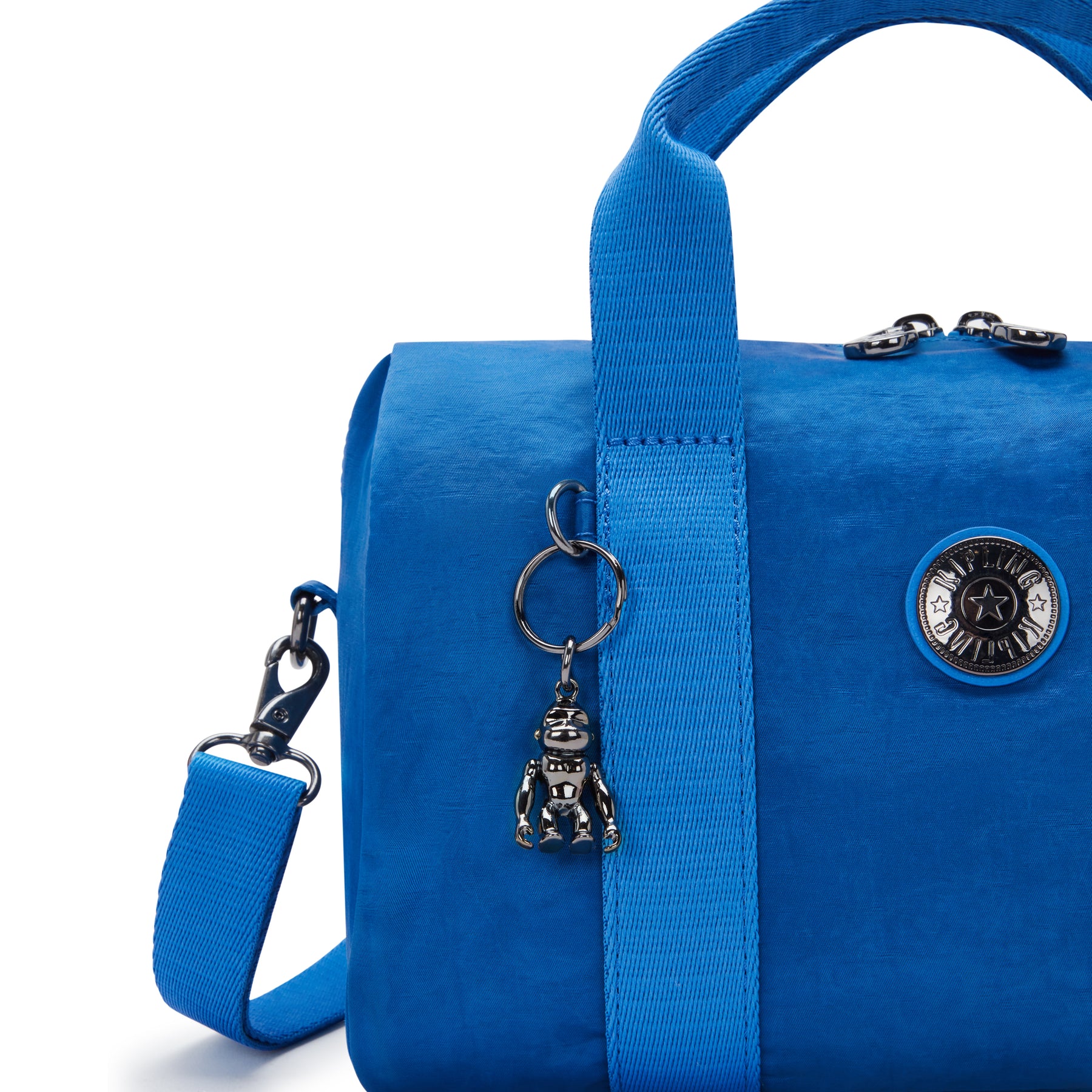 KIPLING Medium handbag (with detachable shoulderstrap) Female Satin Bl
