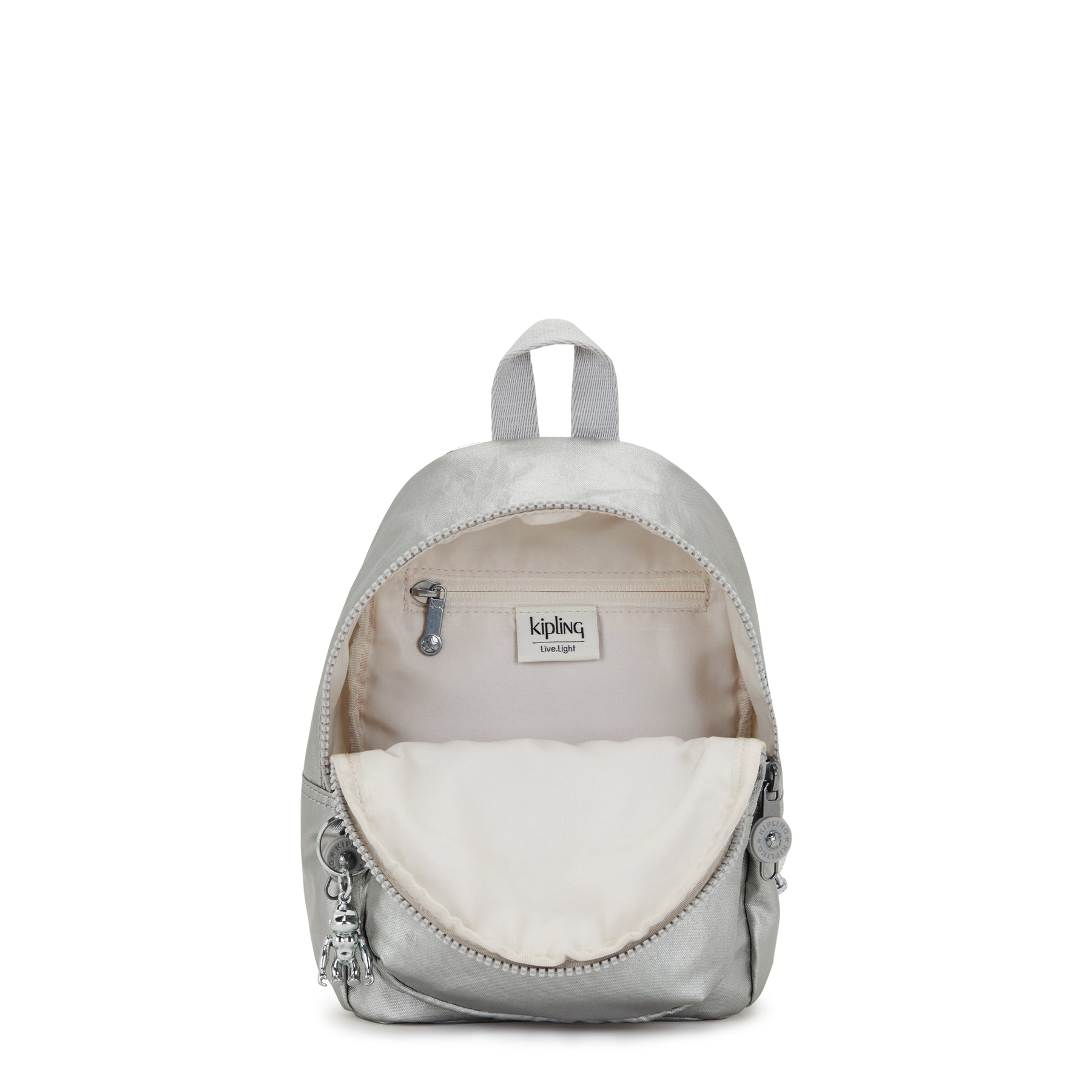 Kipling Small Backpack Female Bright Metallic New Delia Compact